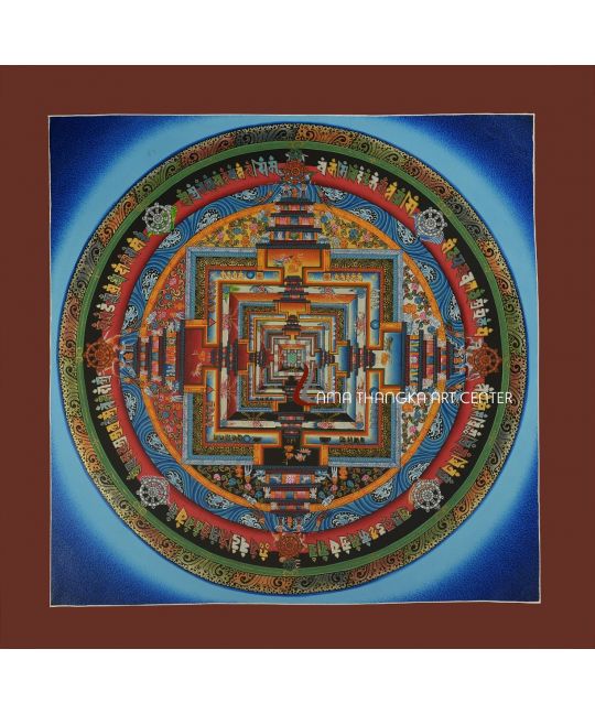 Kalachakra mandala Thangka also know as Dalai lama mandala was design ...