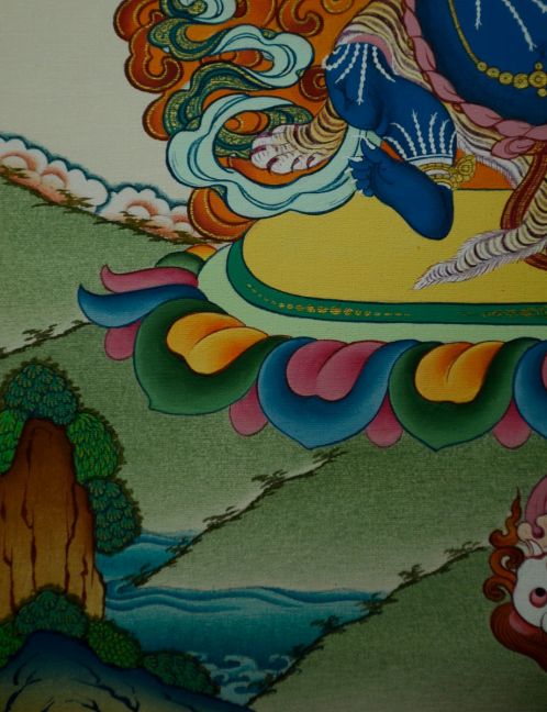 Vajrapani Thangka Revered Bodhisattva In Mahayana Buddhism