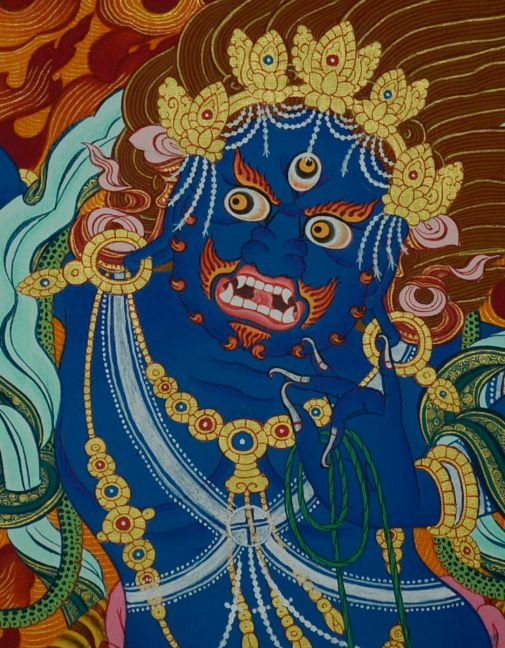 Vajrapani Thangka Painting | A Formidable Guardian