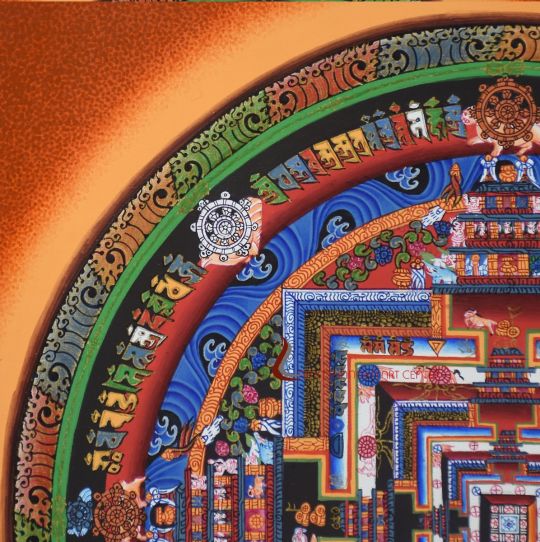 Kalachakra Mandala Thangka, cycle of time thangka, Kalachakra mandala ...