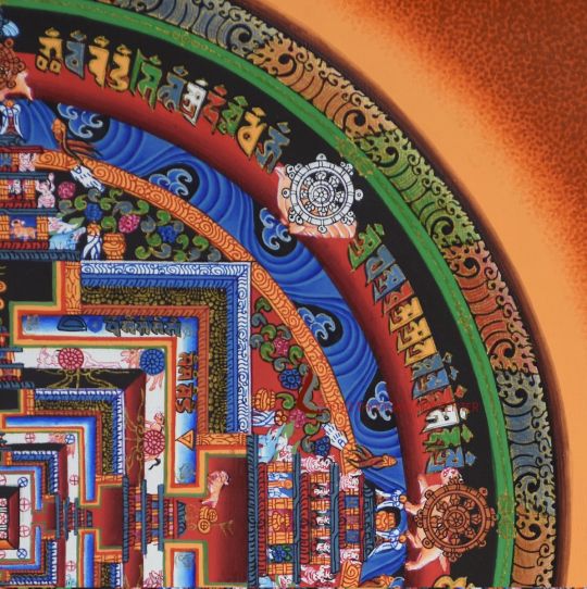 Kalachakra Mandala Thangka, cycle of time thangka, Kalachakra mandala ...