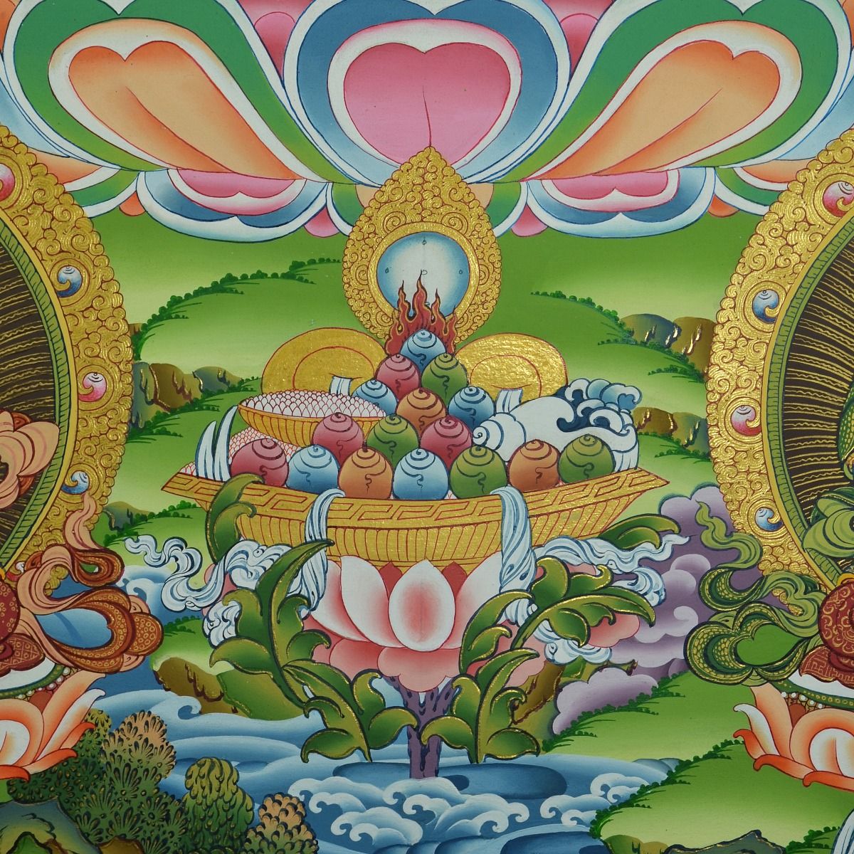 Vajrasattva Thangka Revered Figure in Tibetan Buddhism