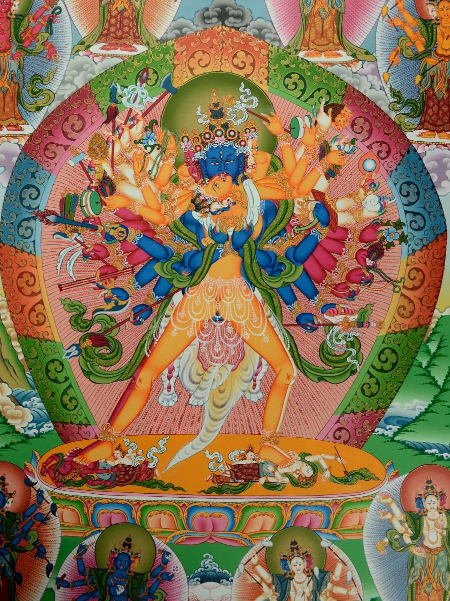 Kalachakra Thankga Prominent figure in Vajrayana Buddhism