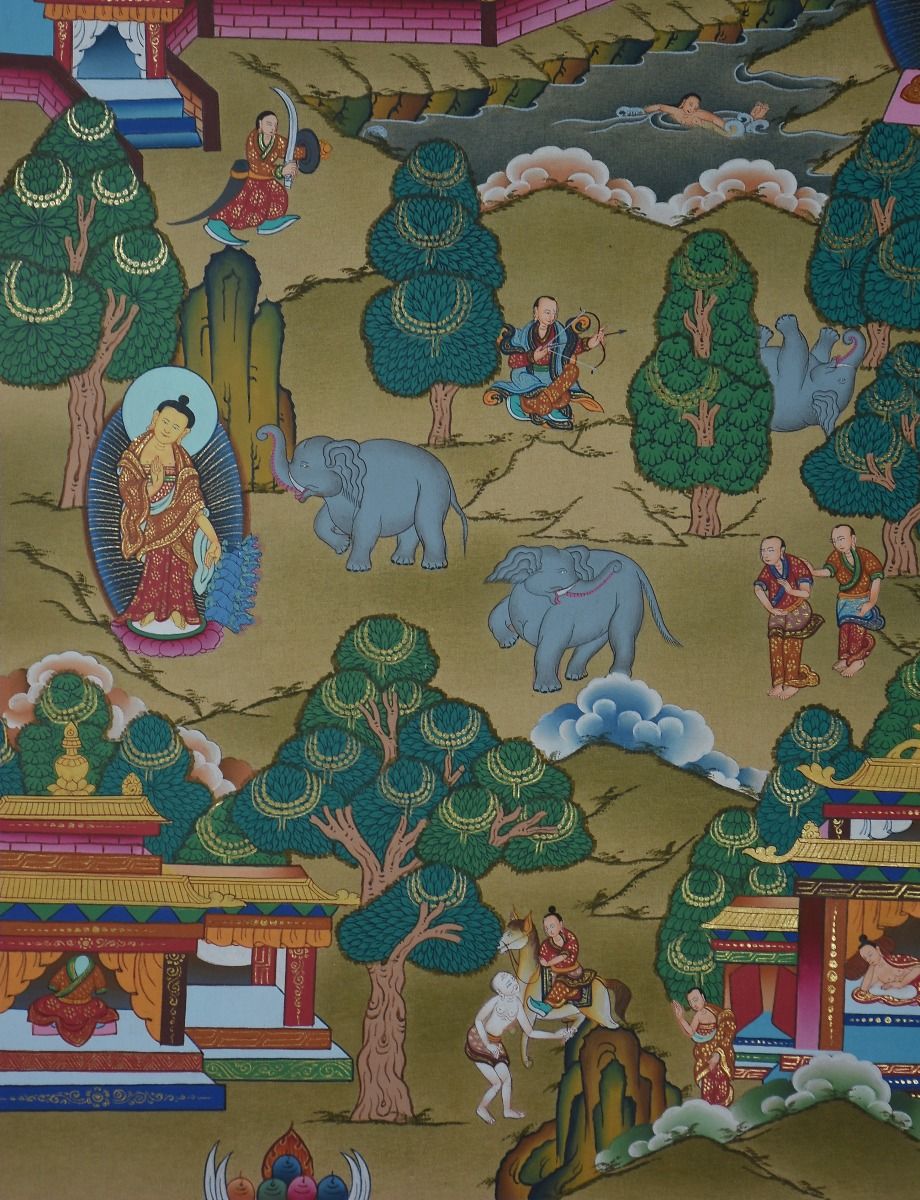 Thangka Tells Story of Buddha's Life
