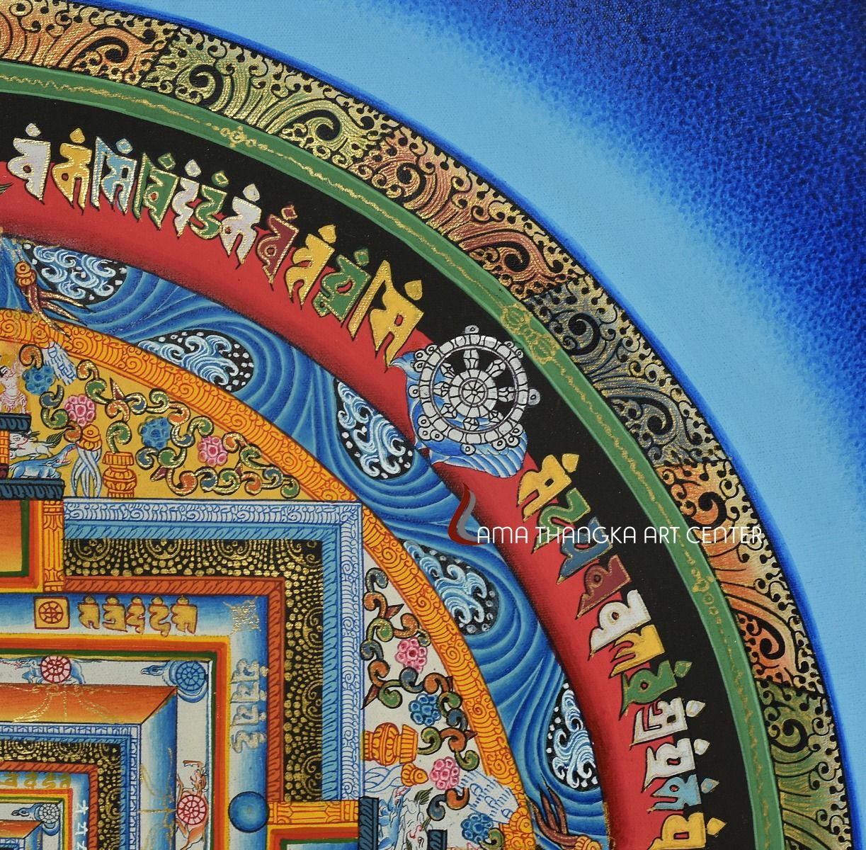 Kalachakra mandala Thangka also know as Dalai lama mandala was design ...