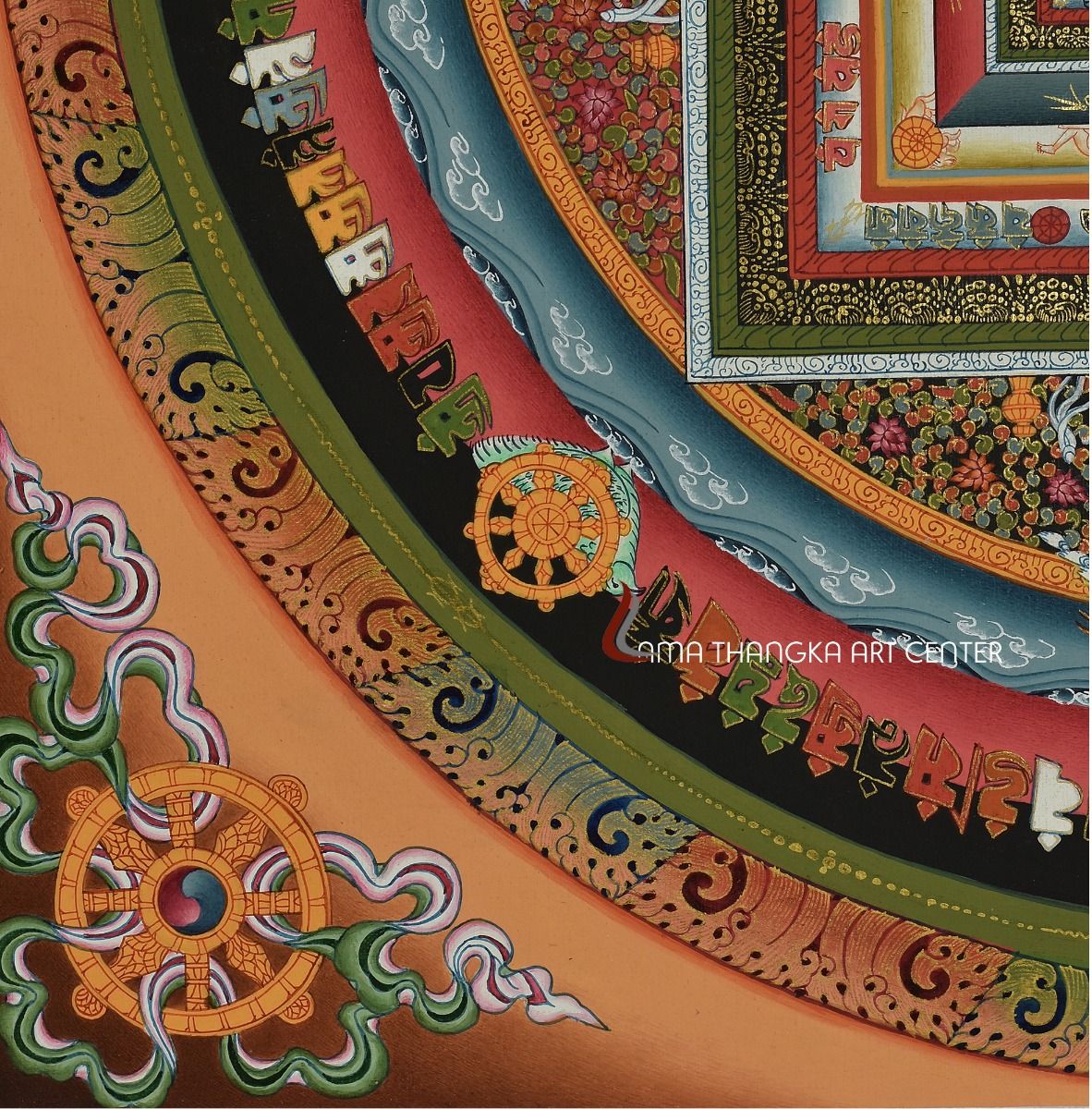 Kalachakra mandala thangka help you mediate to grow spirituality and ...