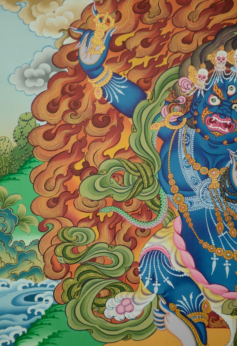 Vajrapani Thangka Remover of Obstacles