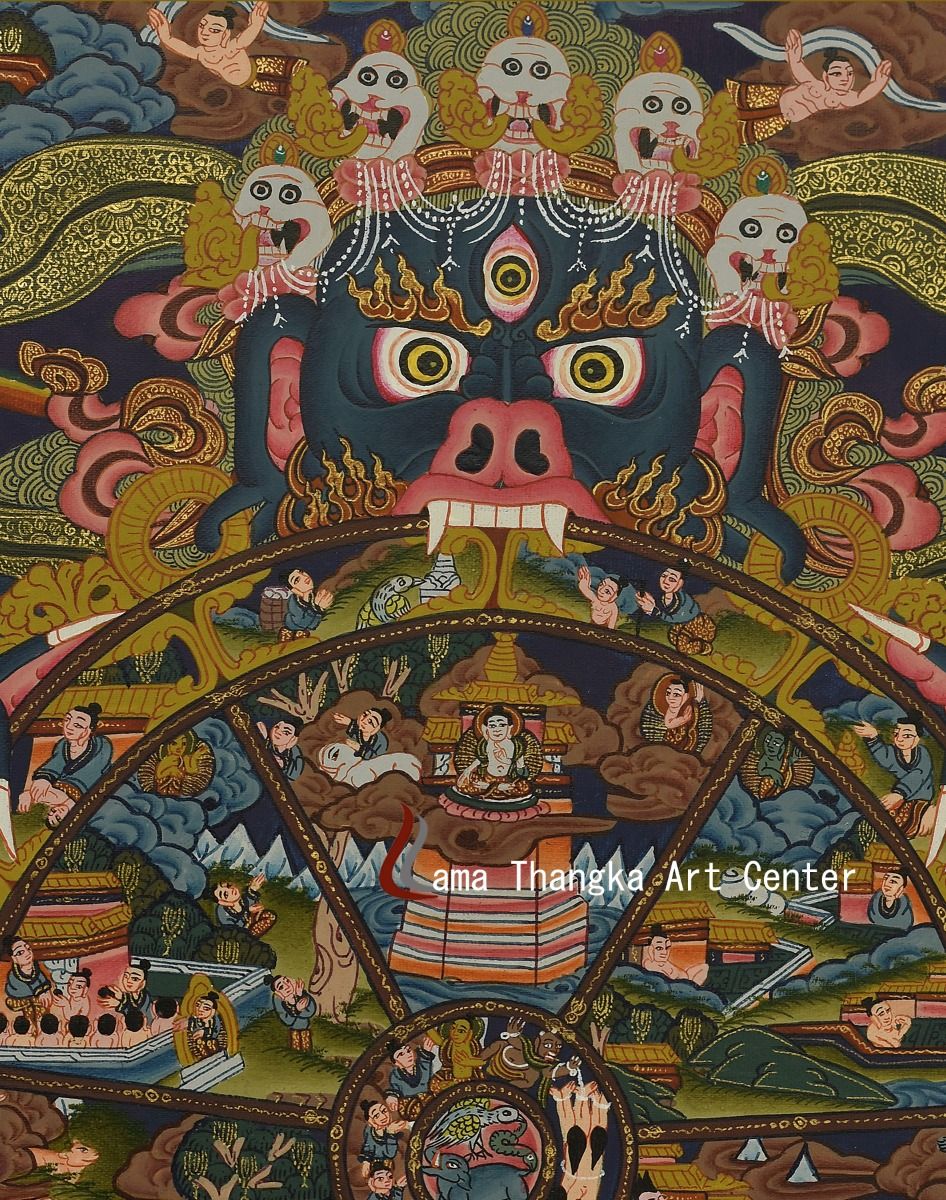 Wheel of Life most prevalent representation of Tibetan Buddhism in art